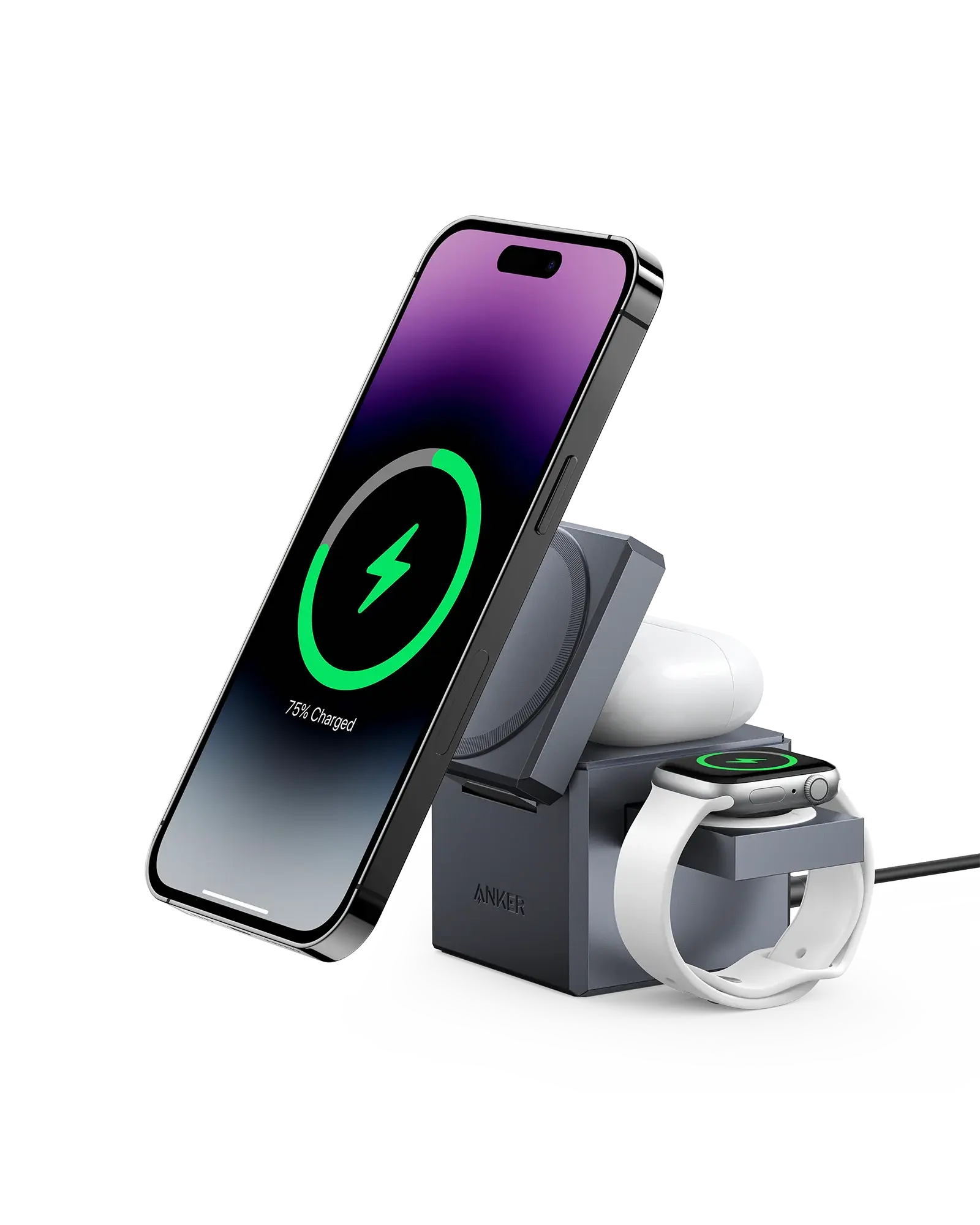 Anker 3-in-1 MagSafe Cube Wireless Charger Doha Qatar