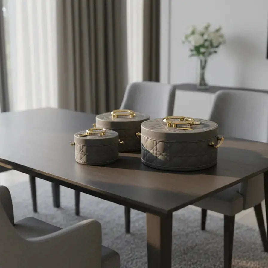 Luxury Kitchen Pot Set with Gold Handles Price Doha Qatar