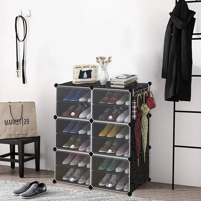 Multi-Layer Dustproof Shoe Cabinet Rack with Doors Doha Qatar
